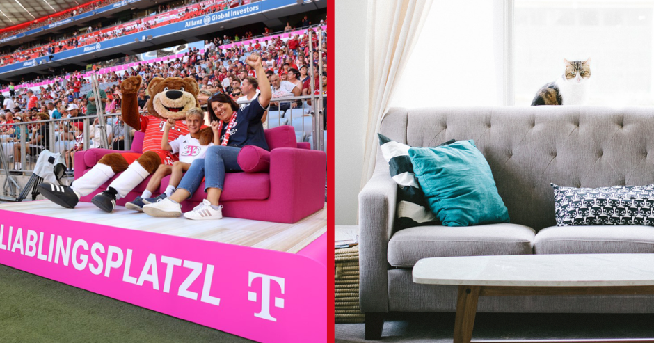 Ab auf's Fansofa in der Allianz Arena oder ein neues Sofa daheim?